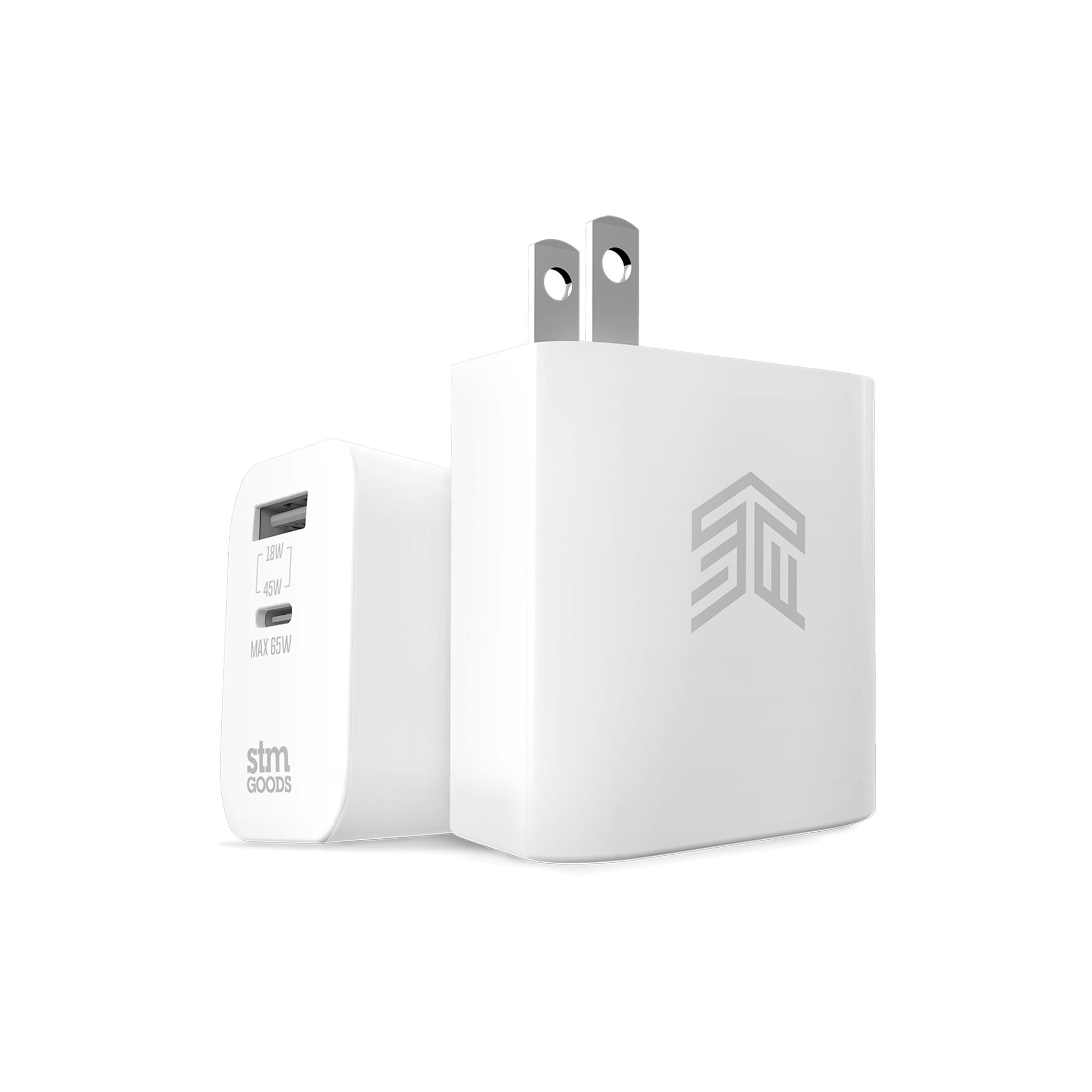 65W Dual Port USB-C and USB-A Power Adapter | STM Goods US - STM Goods